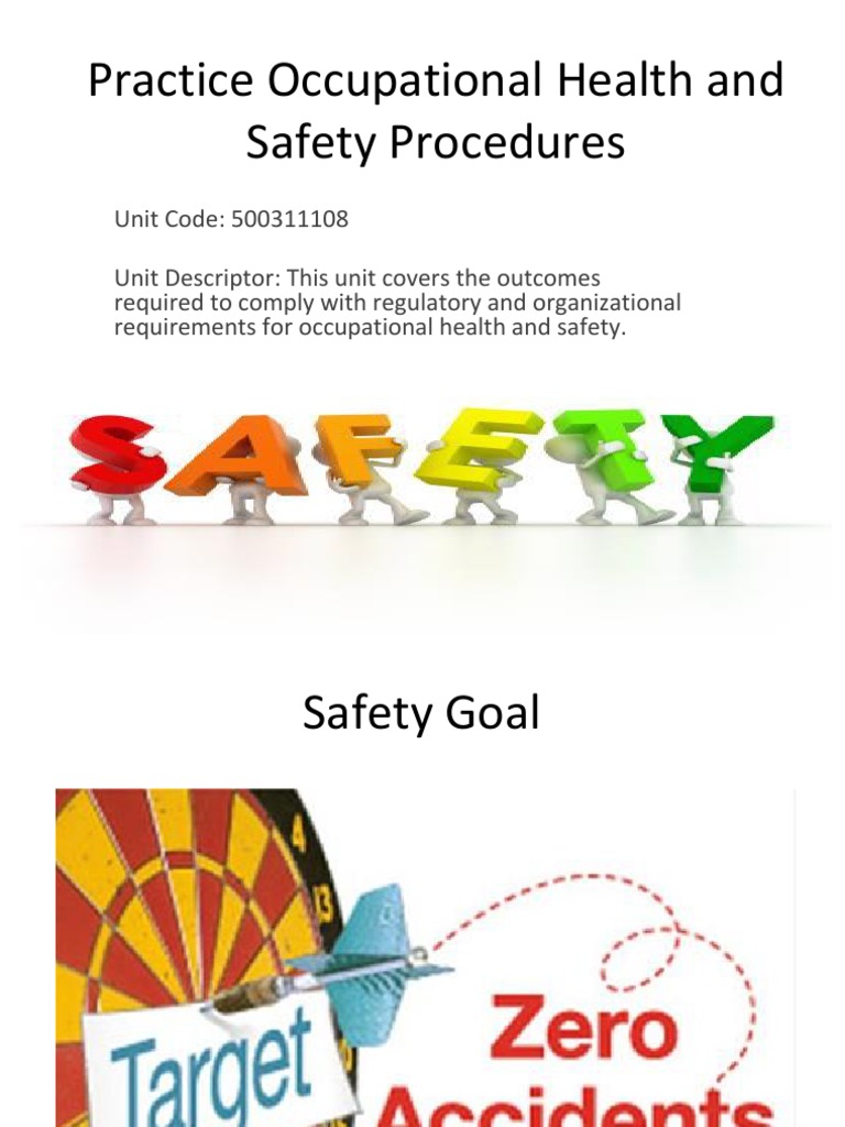 Practice Occupational Health and Safety Procedures | PDF | Occupational ...