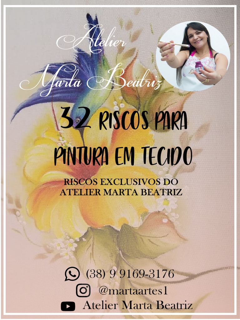 Riscos Inéditos para Pintura em Tecido | PDF