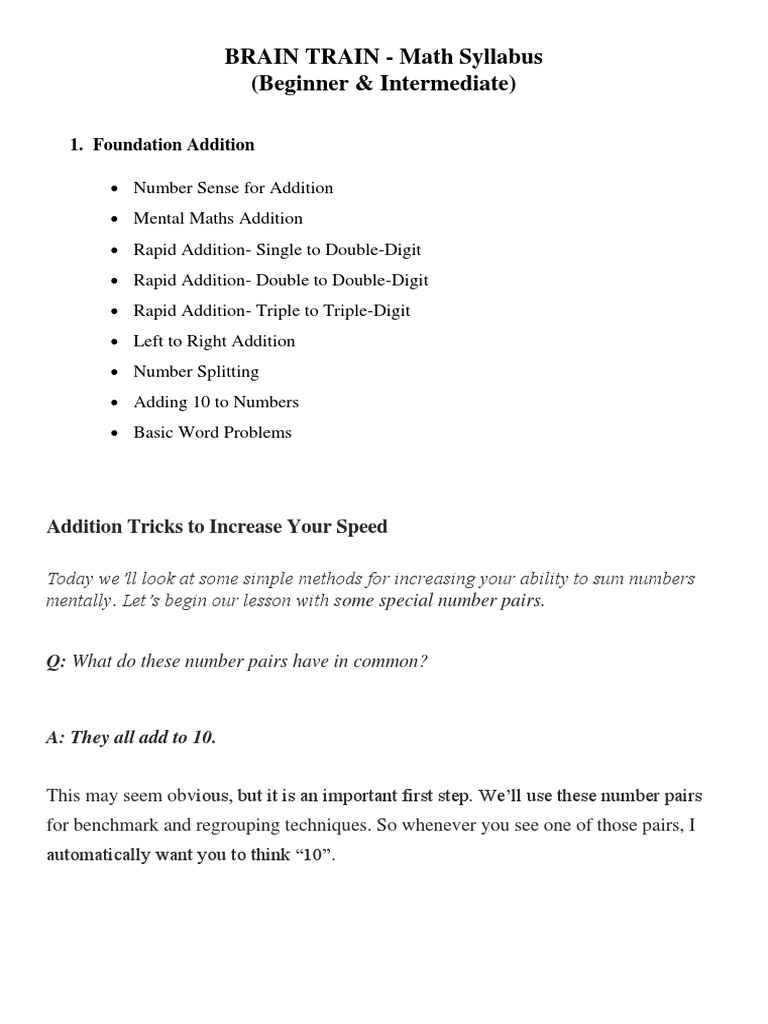 Brain Train - TS-01 | PDF | Applied Mathematics | Mathematics