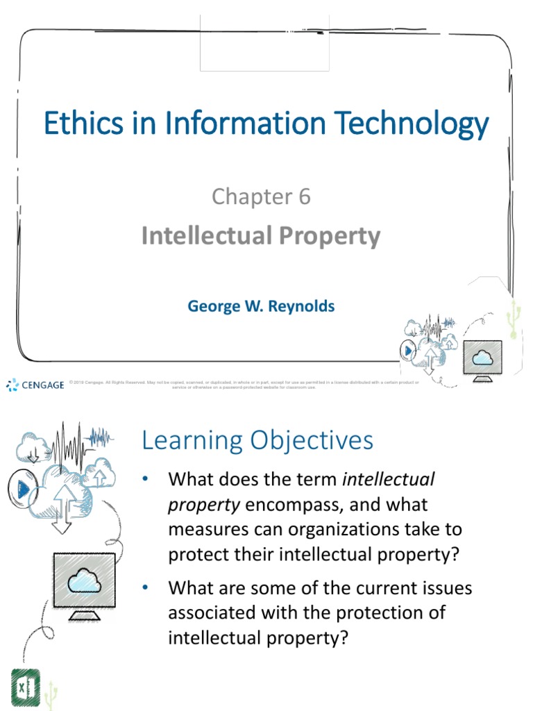 Lecture 5 Intellectual Property - Ethics Chapter 6 Reynolds | PDF ...