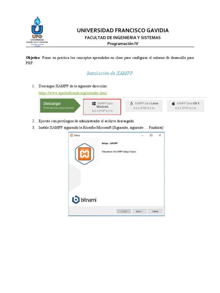 Guia 1 Entorno XAMPP | PDF | Mi sql | Php