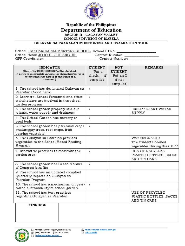 1.b. GPP Monitoring Tool | PDF | Horticulture | Botany