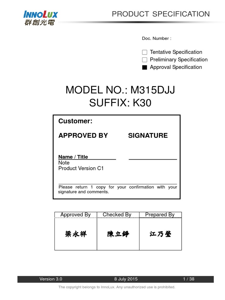M315DJJ K30 | PDF