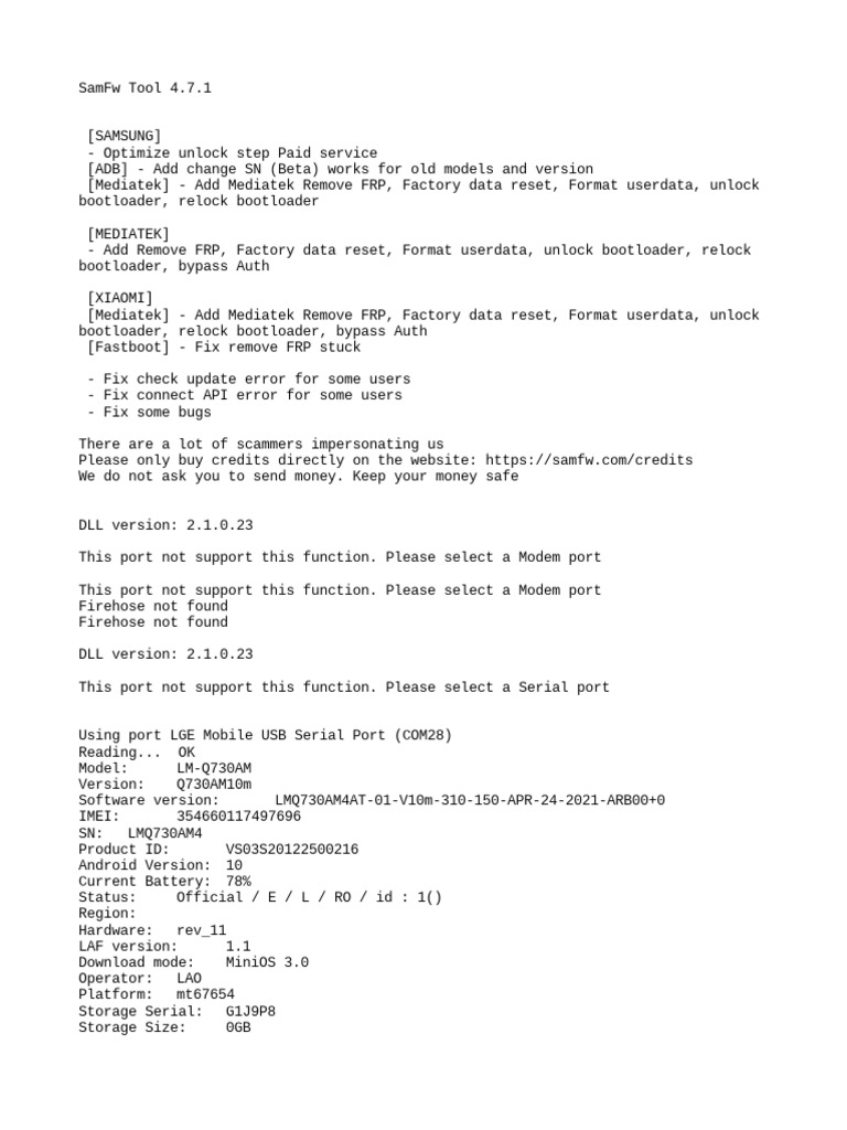 SamFwFRP - 2023 30 05 21 08 20 | PDF