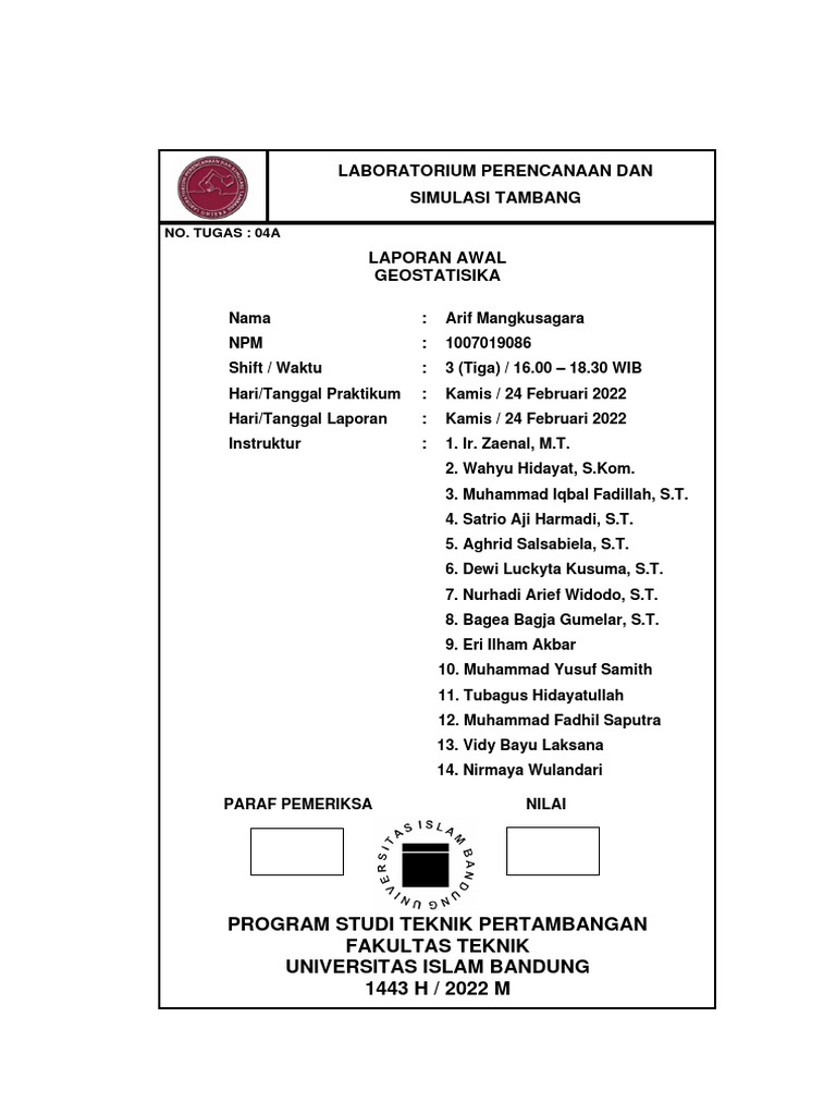Shift 3 - 04A - Arif Mangkusagara - 10070119086 | PDF