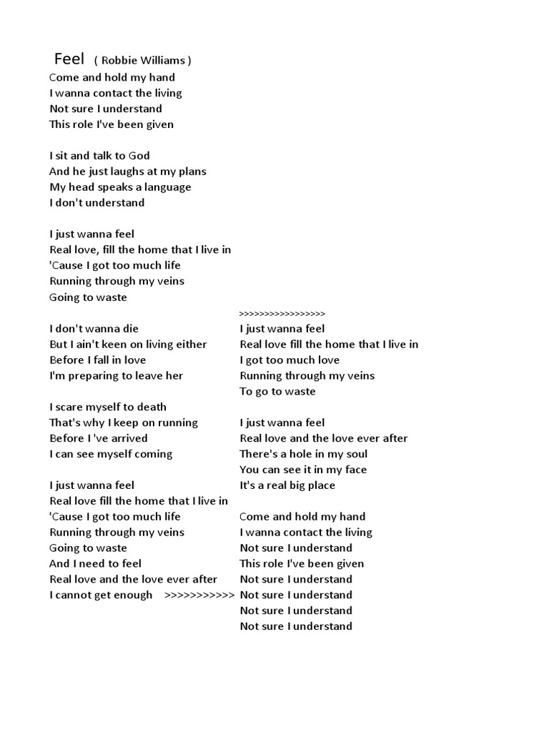 Robbie Williams - Feel | PDF