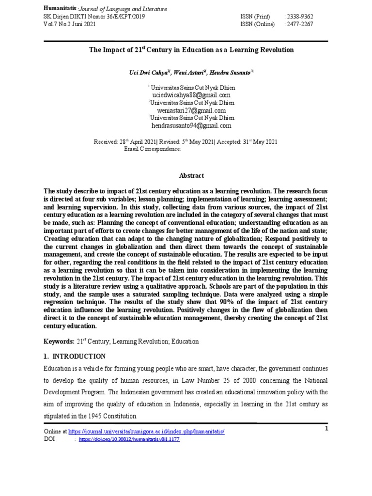 21st Century Education Revolution | PDF