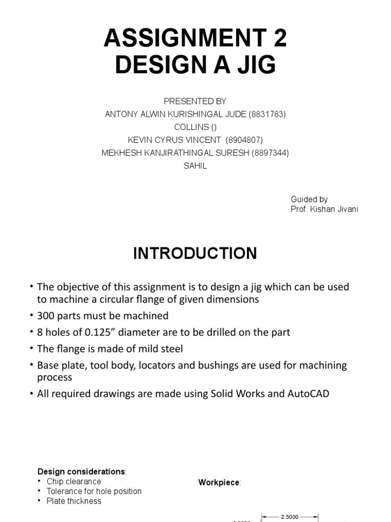 Jig Design for Machining Circular Flange | PDF