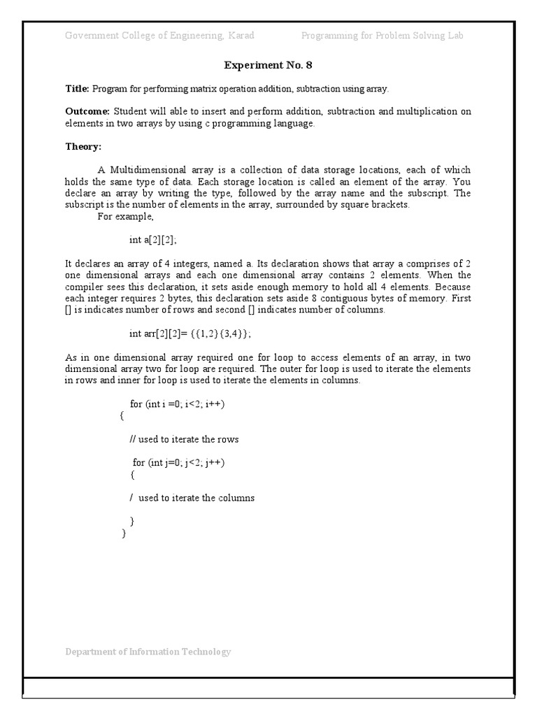 Title: Outcome: Student Will Able To Insert and Perform Addition, Subtraction and Multiplication ...
