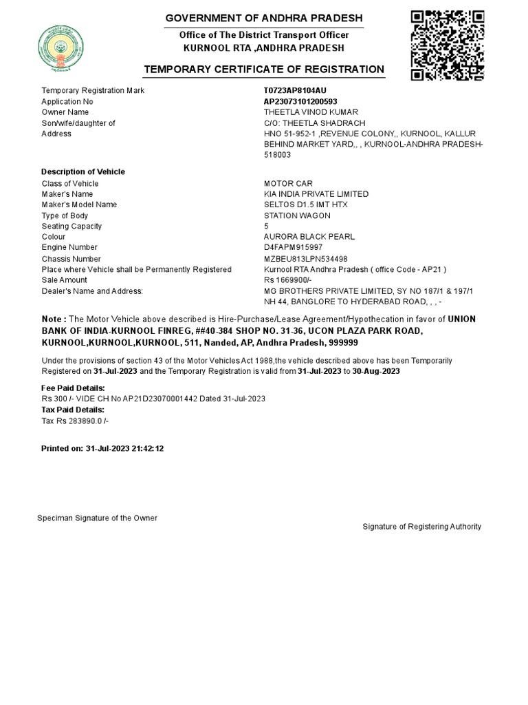 Vahan - Parivahan.gov - in Vahan Vahan Ui Reports formTempRCReport ...