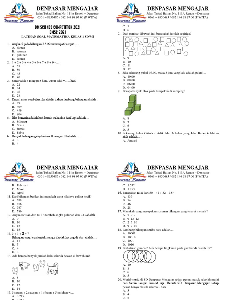 Matematika Kelas 1 Sd Mi Pdf