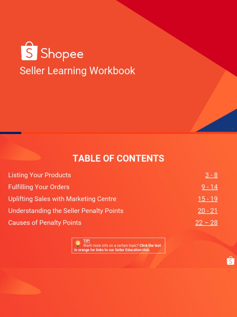 Shopee Seller Learning Workbook-COMPLETE | PDF