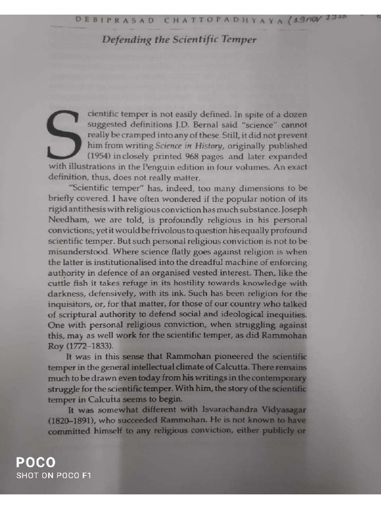 Scientific Temper | PDF