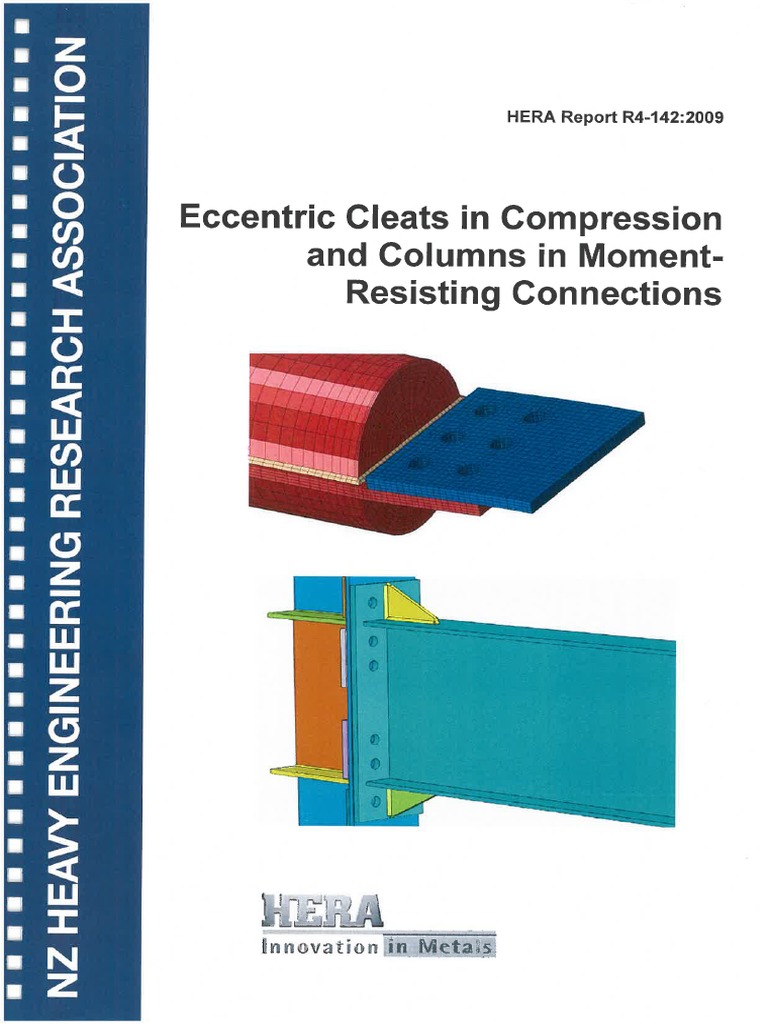 Ecentric Cleats in Compression and Columns in Moment-Resisting ...