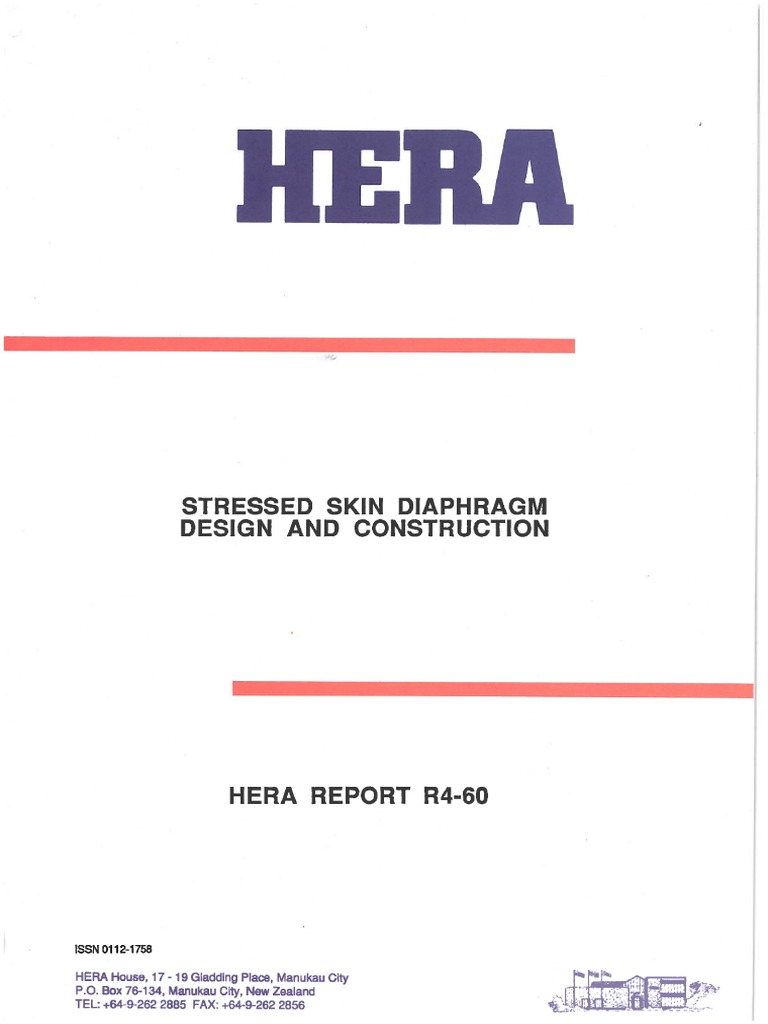 Hera Report R4-60 - Stressed Skin Diaphragm (Profiled Sheet Steel ...