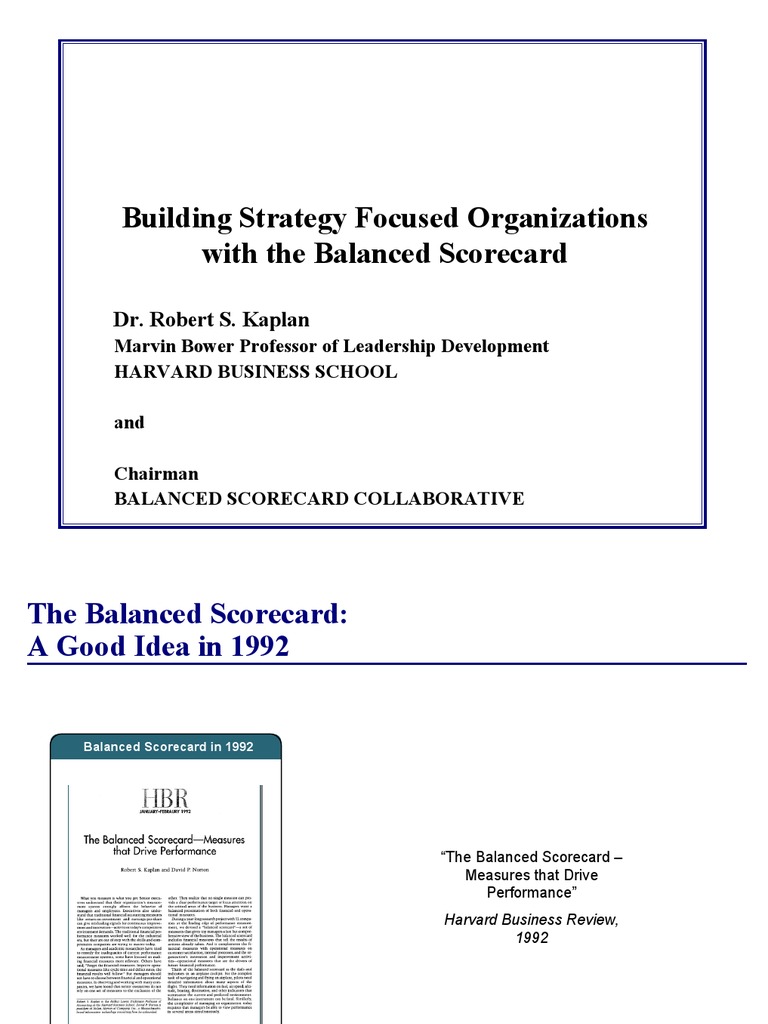 Balanced Scorecard | PDF | Strategic Management | Revenue