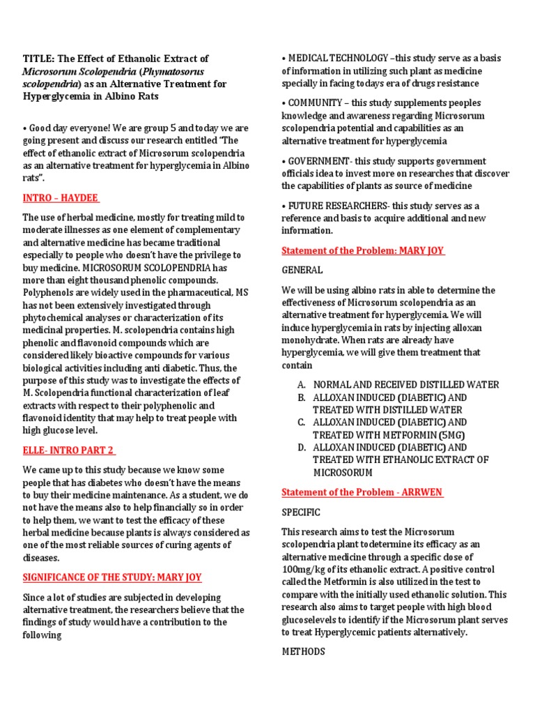 SCRIPT | PDF | Polyphenol | Alternative Medicine