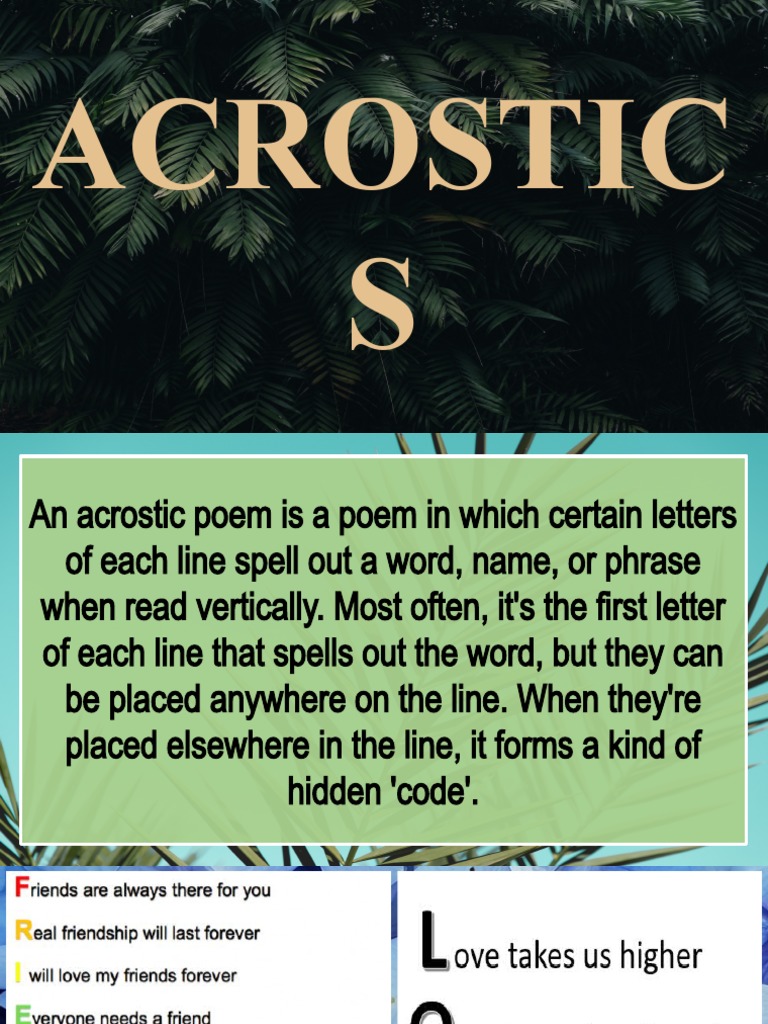 Acrostics | PDF