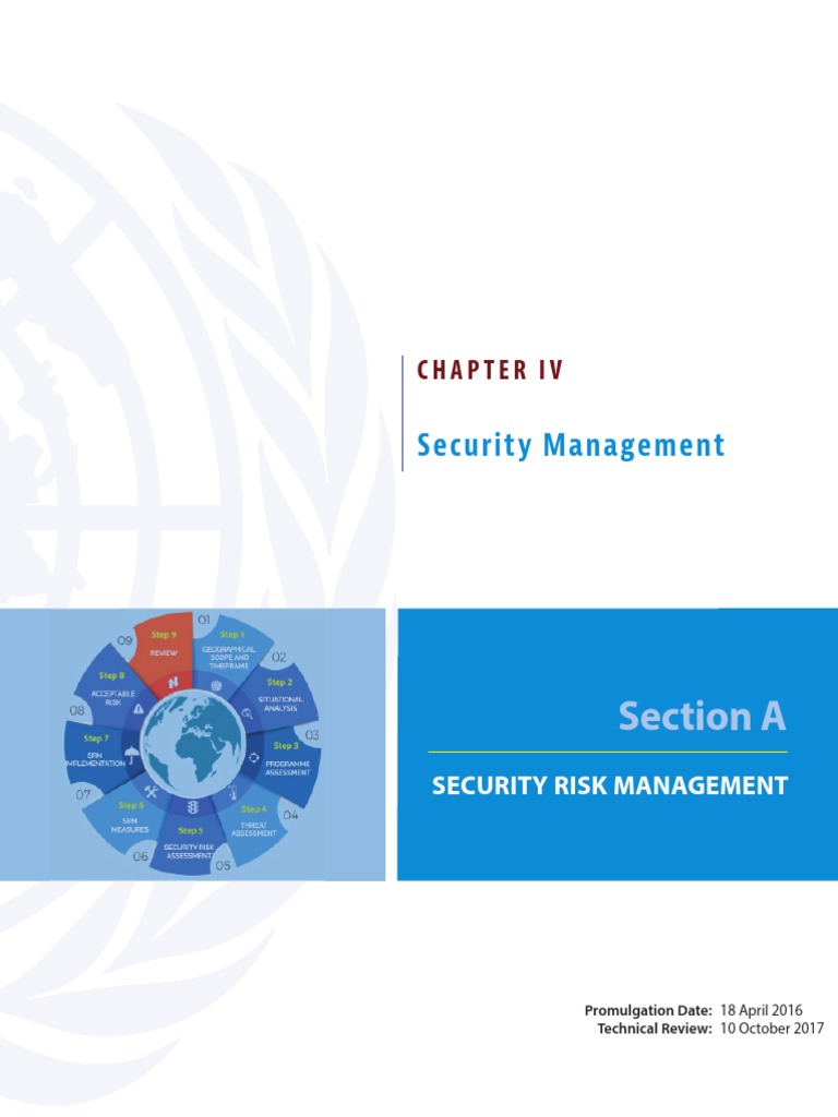 SPM - Chapter IV - Section A - Security Risk Management 2 | PDF