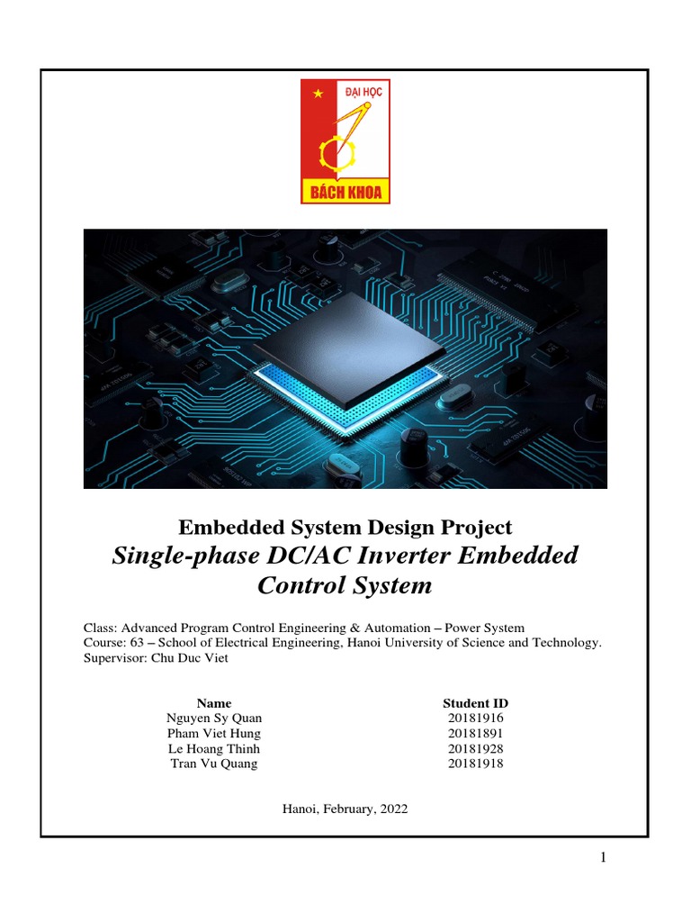 Single-Phase DC/AC Inverter Design | PDF | Power Inverter | Mosfet