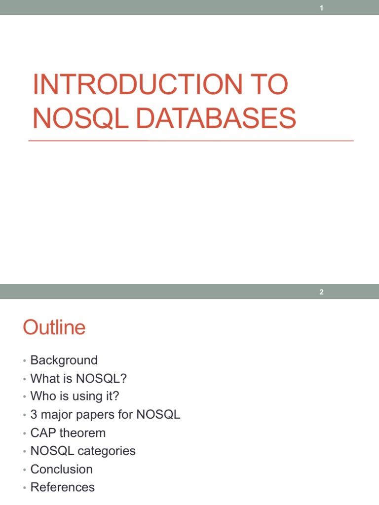 IntroNoSQL Revised | PDF | No Sql | Acid