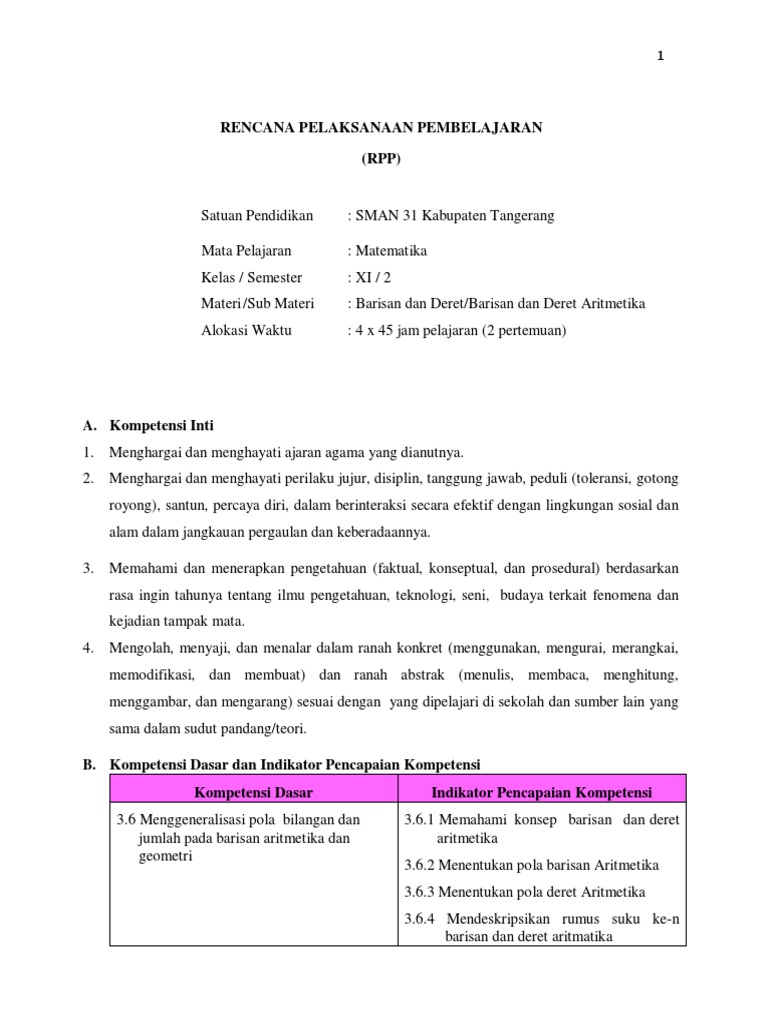 RPP Aks 1 (Pertemuan 1 Dan 2) PJBL | PDF