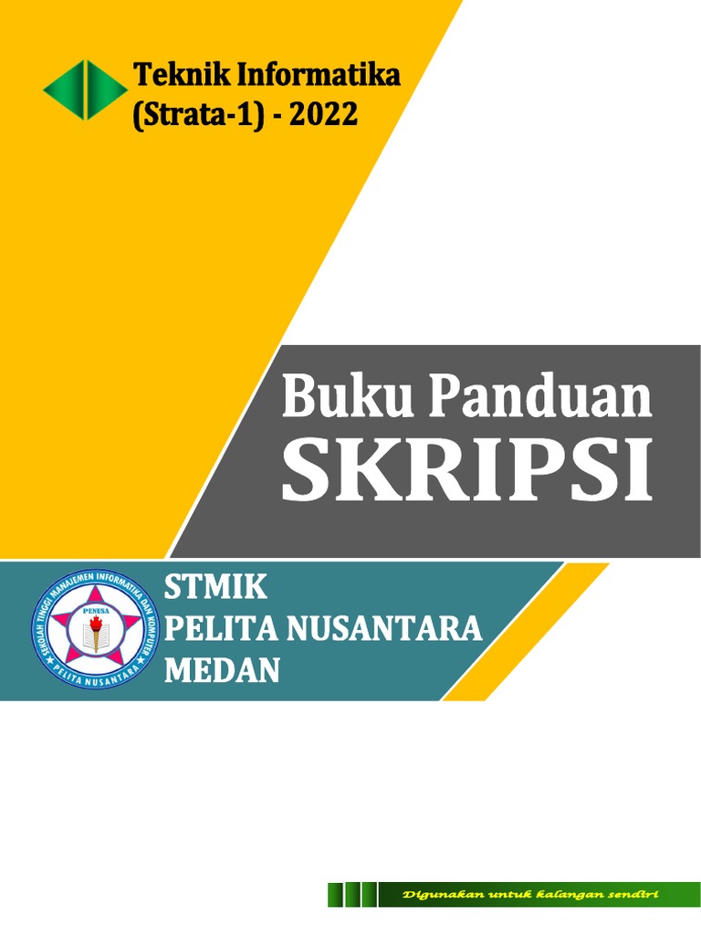 Panduan Skripsi Teknik Informatika Ta 2021 2022 Ok | PDF
