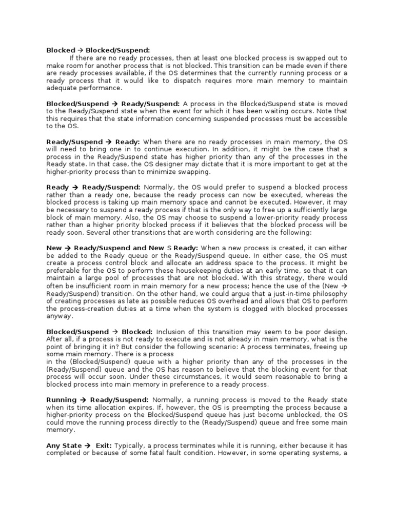 5 State Model | PDF | Operating System | Computer Engineering