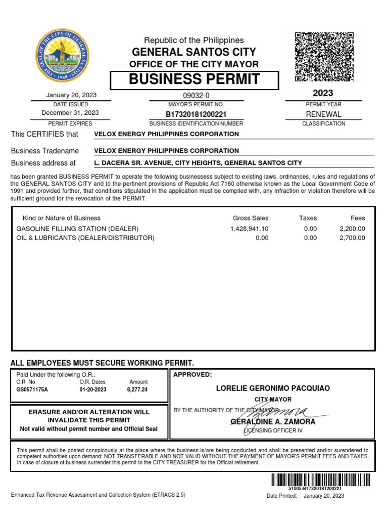 Business Permit | Download Free PDF | Taxes | Government Finances