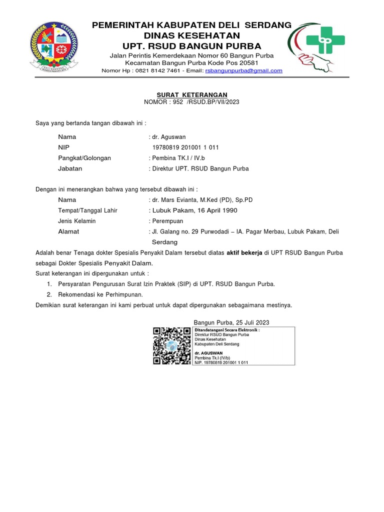 Surat Keterangan | PDF