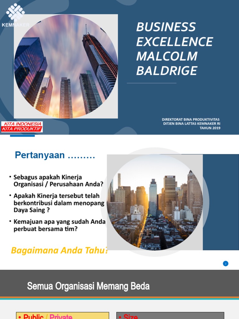 3.BUSINESS EXCELLENCE MALCOLM BALDRIGE 2019 Edit1 | PDF
