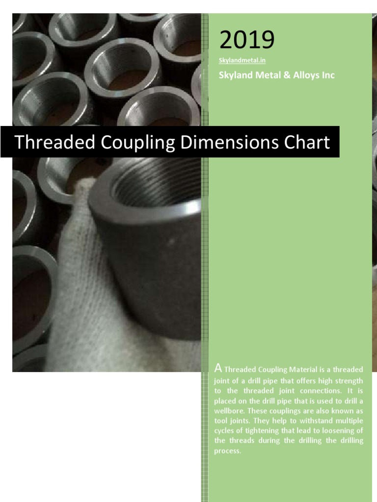 Threaded Coupling | PDF | Pipe (Fluid Conveyance) | Screw
