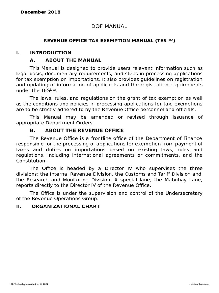 Tax Exemption Guide for Revenue Staff | PDF | Taxes | Airlines