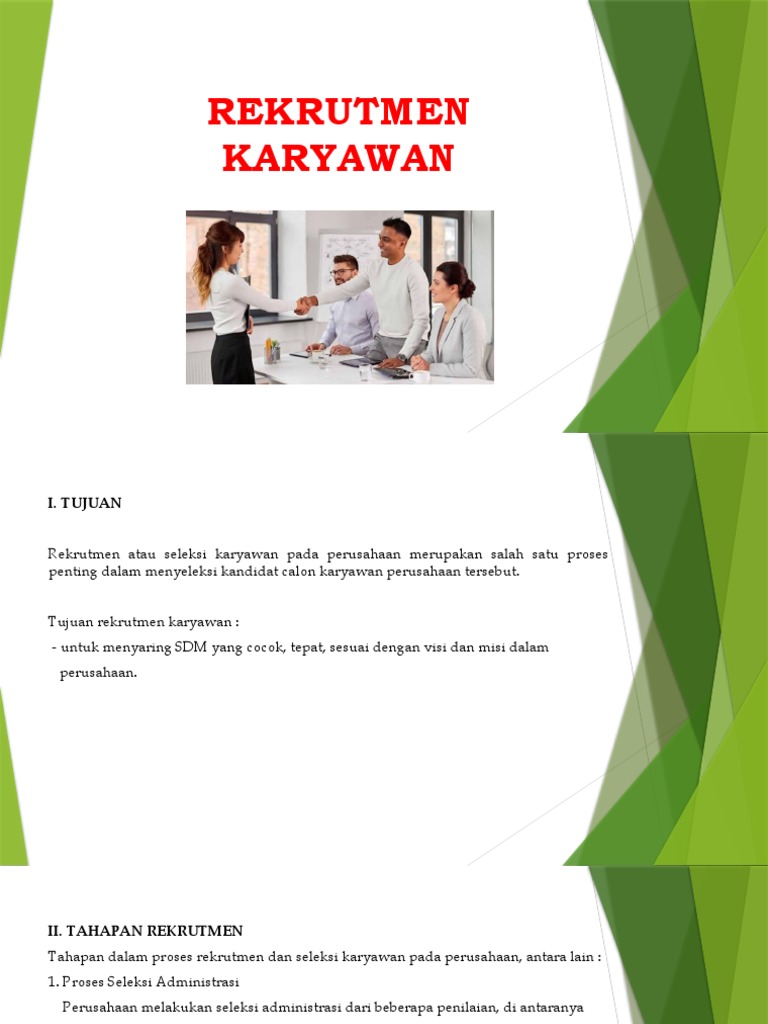 Rekrutmen Karyawan | PDF | Karier & Perkembangan