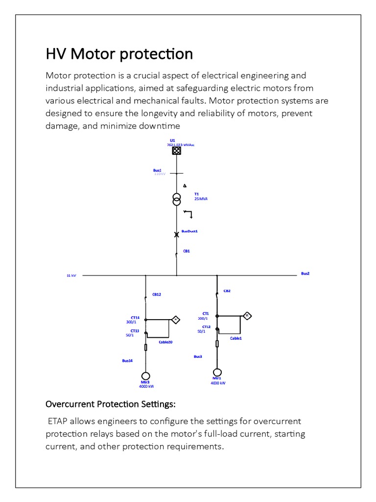 HV Motor Protection | PDF