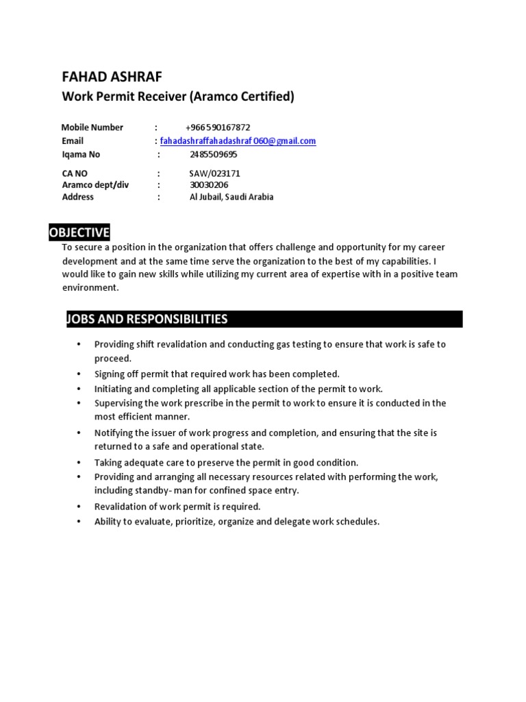 Fahad CV WPR BDF | PDF