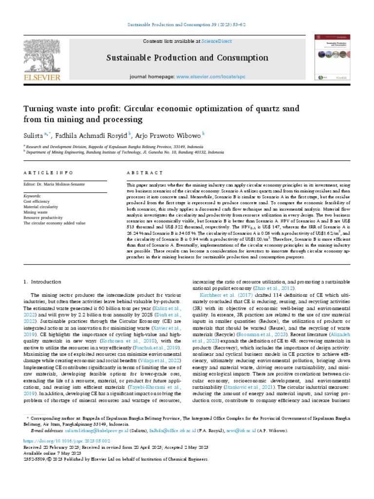Economy | PDF | Net Present Value | Mining