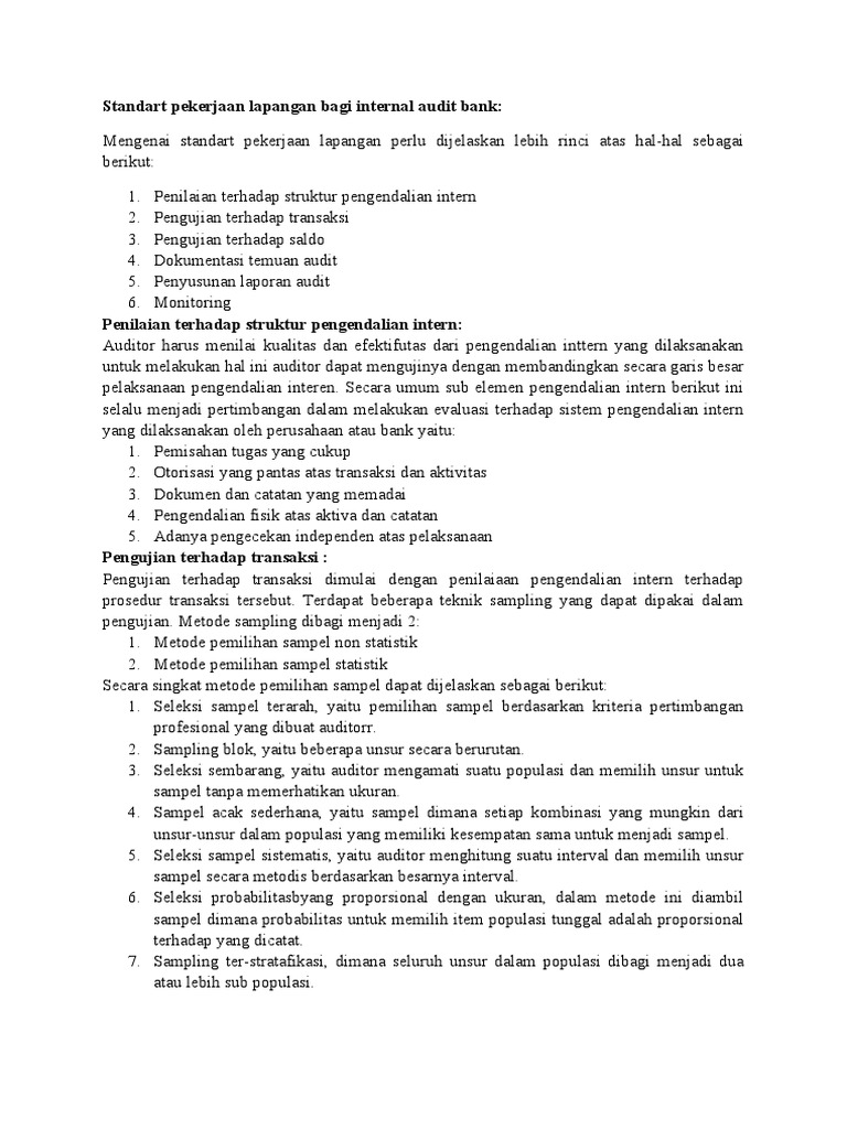 Panduan Audit Intern | PDF Panduan Audit Intern | PDF
