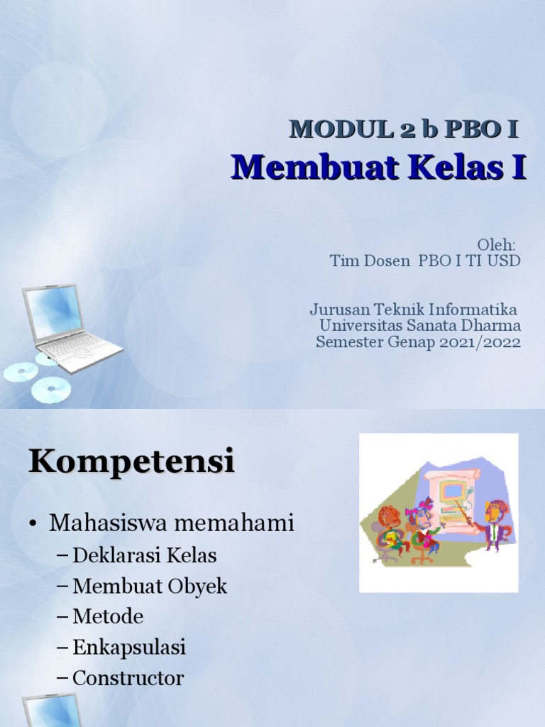 Modul 2b PBO I-Konsep OO - Membuat Kelas 1 | PDF