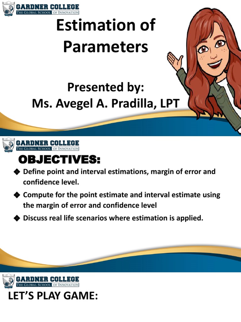 Estimation of Parameters (Part 1) | PDF | Confidence Interval | Estimator