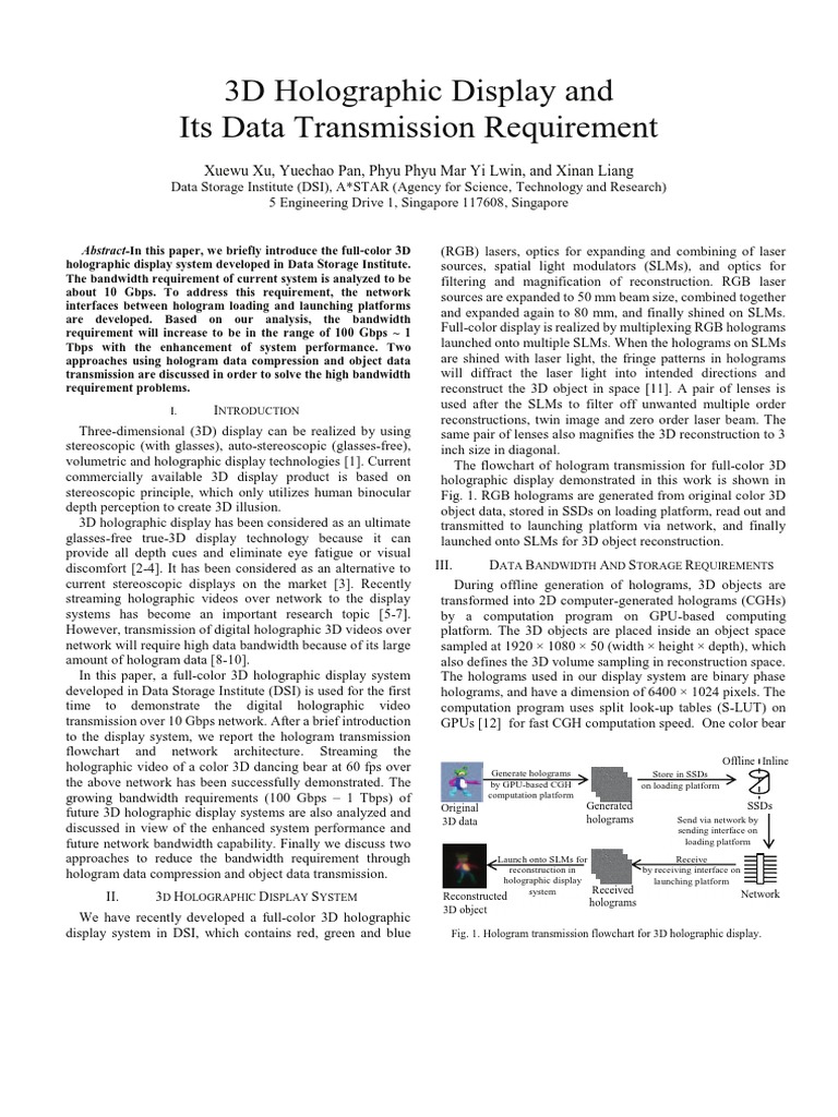 3d-holographic-display-and-its-data-transmission | PDF | Stereoscopy ...