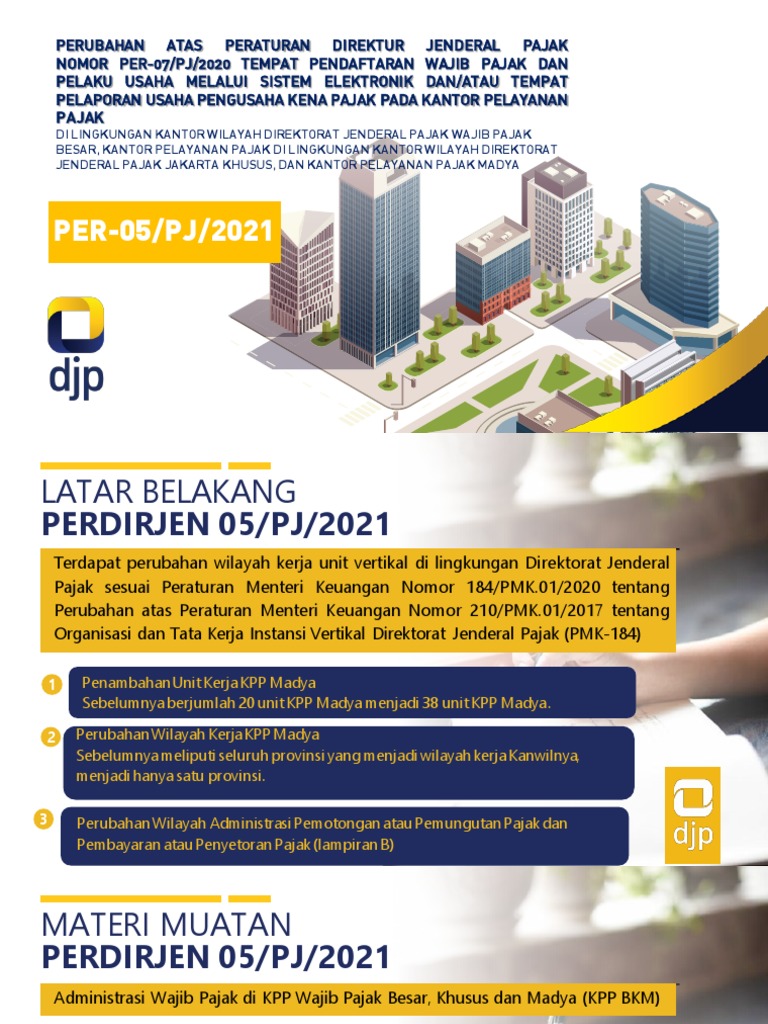 Perubahan Wilayah Kerja KPP Madya 2021 | PDF