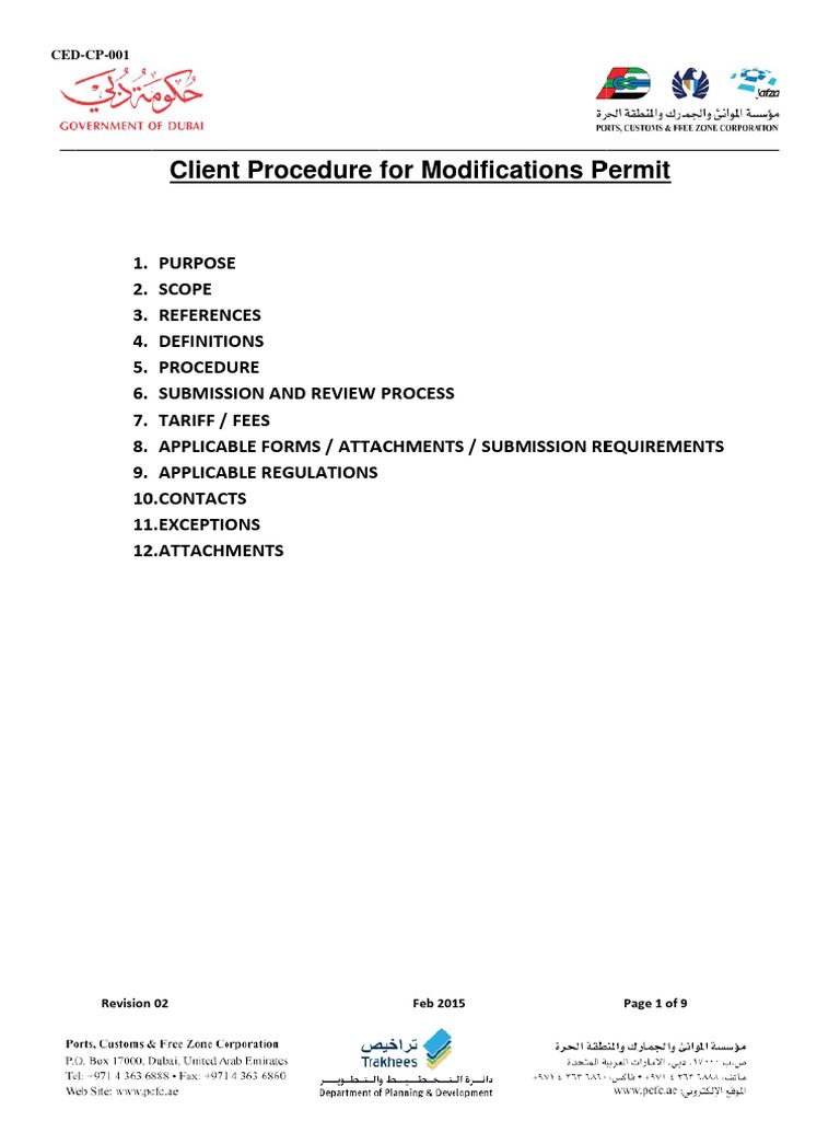 Request For Modification Permit-New - Guideline | PDF | Building Engineering | Business