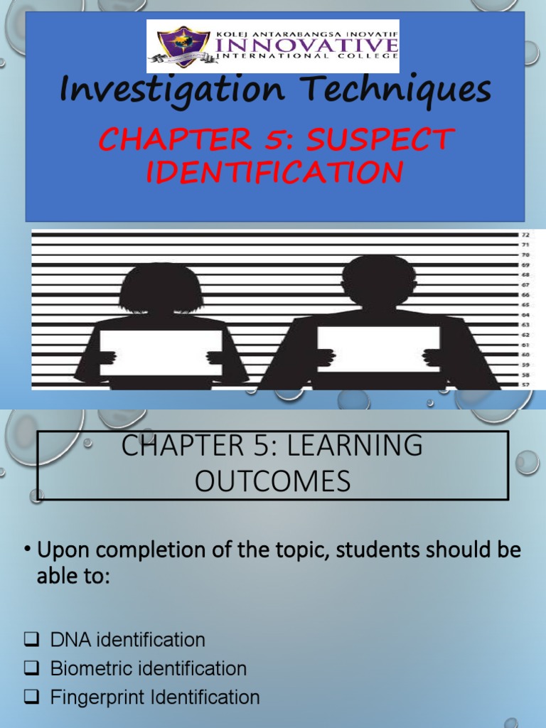 Chapter5-Suspect Identification | Download Free PDF | Fingerprint | Dna ...