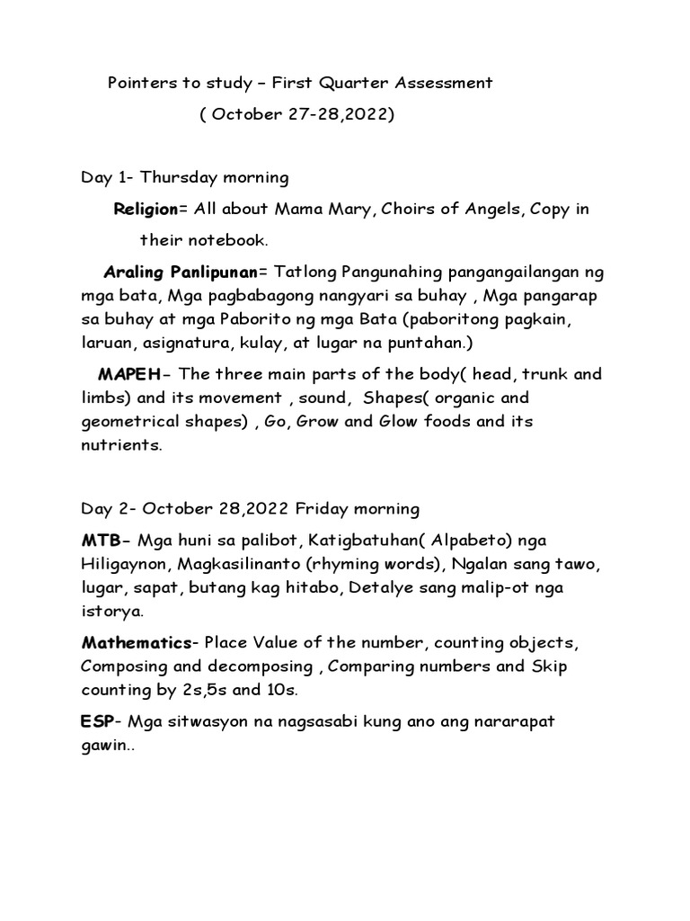 Pointers To Study Pdf