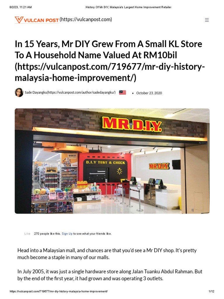 Data analytics the tool behind Mr DIY’s success business model2 | PDF