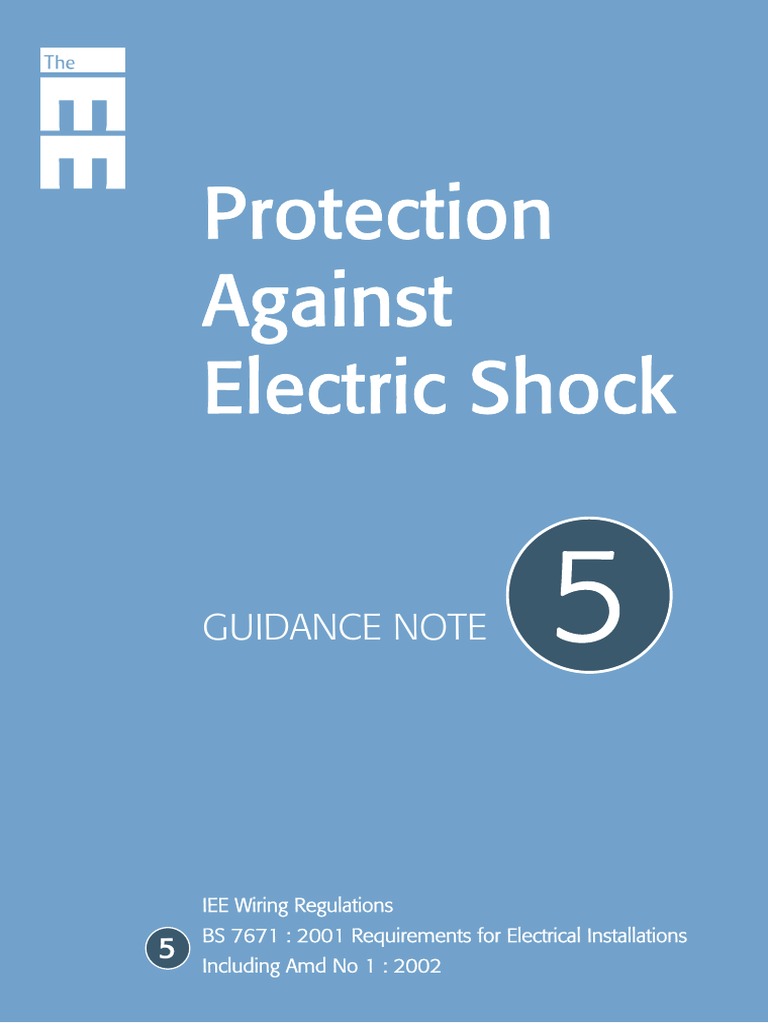 IEEE Guidance Note 5 Protection Against Electric Shock | PDF