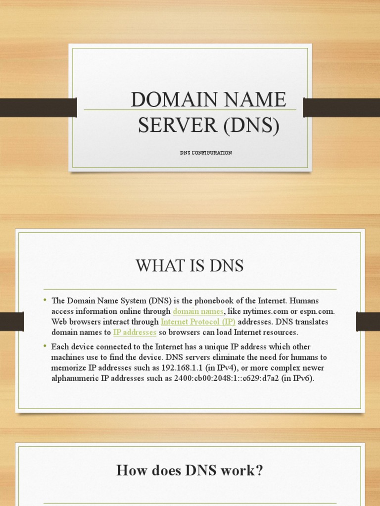 Domain Name Server (DNS) | PDF | Domain Name System | Domain Name
