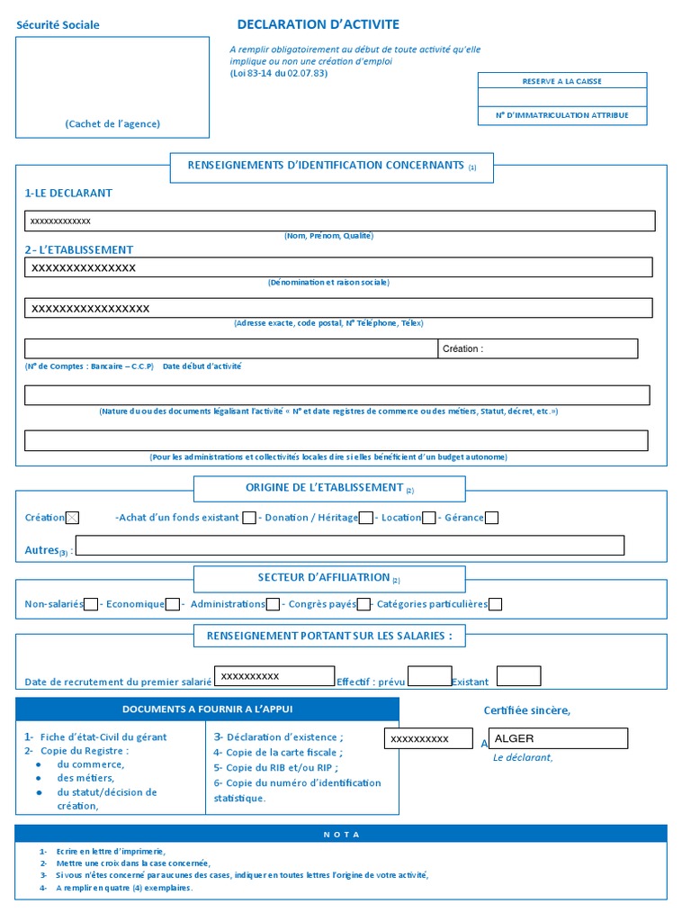 Formulaire Ats Cnas Document Pdf