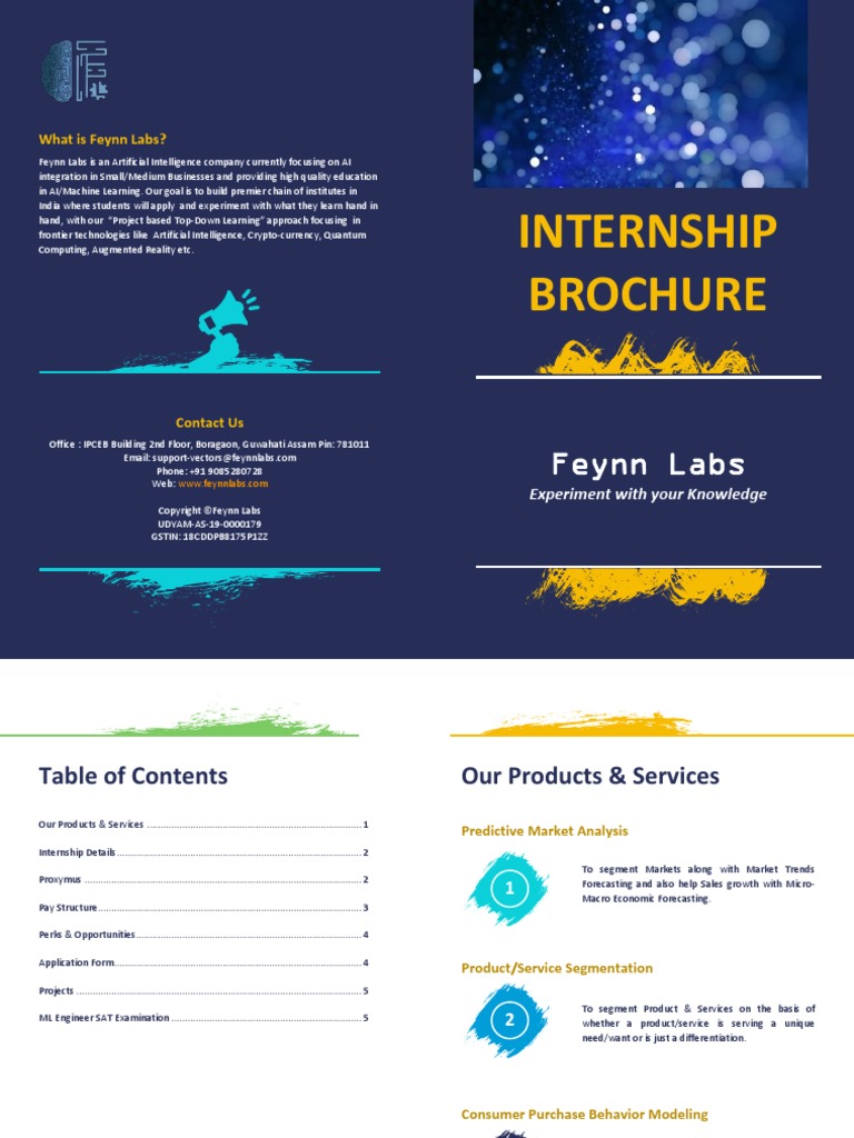Internship Brochure | PDF